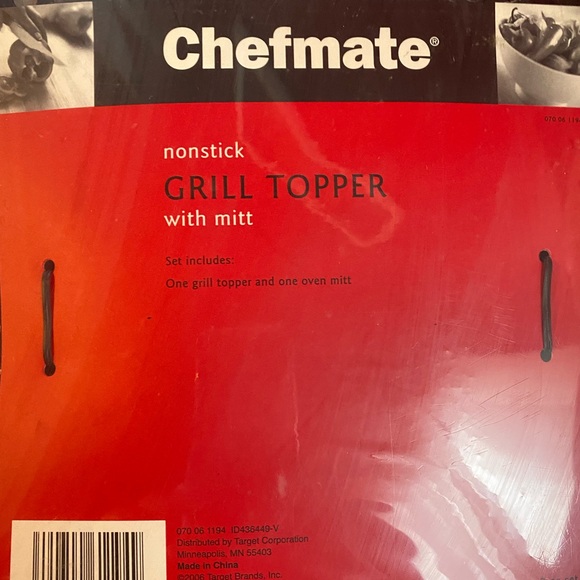 Kitchen | Chefmate Nonstick Grill Topper With Mitt | Poshmark